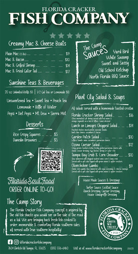 Our Menu – Florida Cracker Fish Company