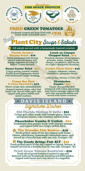 Our Menu – Florida Cracker Fish Company